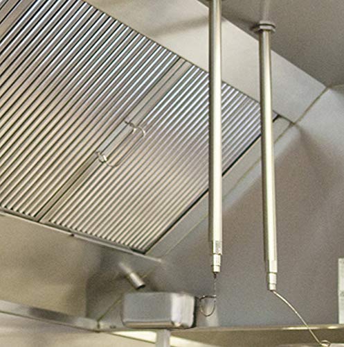Commercial Kitchen Restaurant Duty Canopy Hood Grease Cup- Removable Keyhole Mount 4β Deep (Large Capacity Grease Cup)