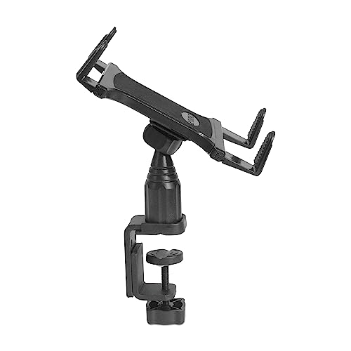 ARKON Mounts - Heavy Duty Tablet Holder with Clamp Stand | Tablet Mount for Mic Stand, Bed, Desk | 360° Adjustability | Stable and Durable iPad Stand | Fits iPad, Google, Samsung Galaxy and more