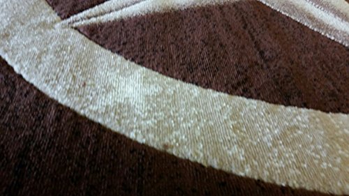 Americana Texas Star Area Rug Lone Star Dark Brown Design 5457 (5 Feet 2 Inch X 7 Feet 3 Inch)