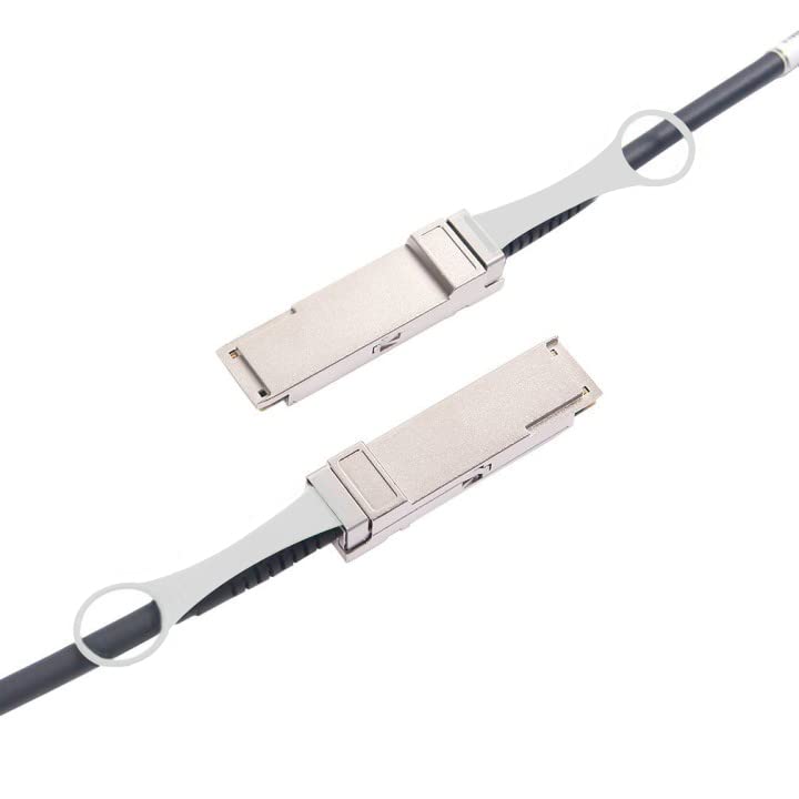 40G QSFP+ DAC Cable - 40GBASE-CR4 Passive Direct Attach Copper Twinax QSFP Cable for Cisco QSFP-H40G-CU3M, Meraki MA-CBL-40G-3M, Supermicro, Mikrotik, Open Switch Devices, 3-Meter(10ft)