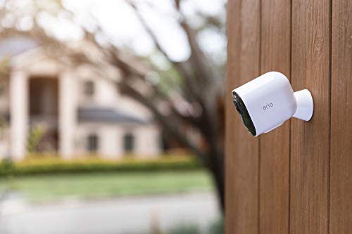 Arlo Ultra Smart Home Security Cameras, Alarm, Rechargeable, Colour Night Vision, Indoor/Outdoor, 4K UHD, 2-Way Audio, Spotlight, 180 Degree View, Add On Camera - SmartHub Needed, VMC5040