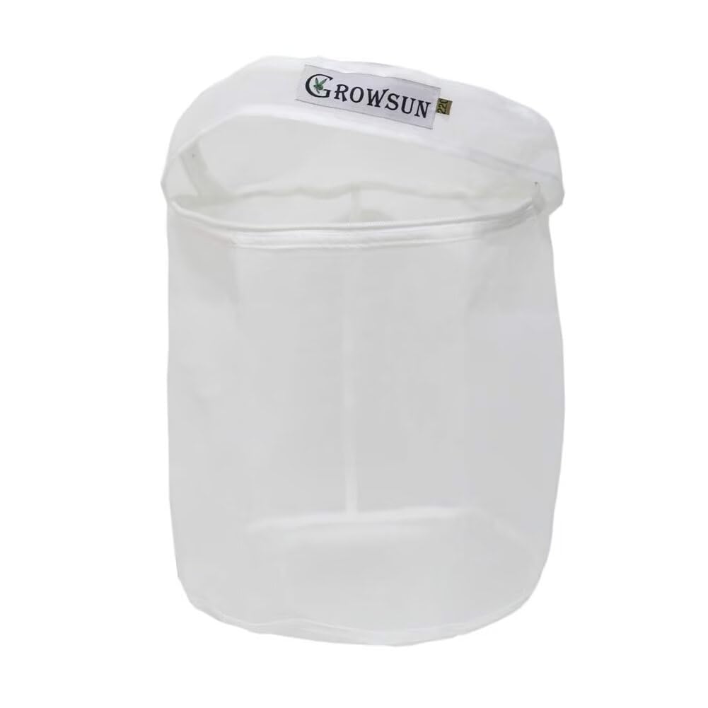 Growsun 20 Gallon 220 Micron Filter Zipper Bag for Washing Machine
