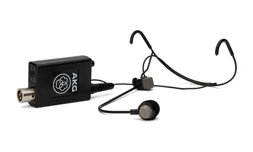 AKG Pro Audio CM311 XLR Reference Head-Worn Condenser Microphone with XLR Connector, Black
