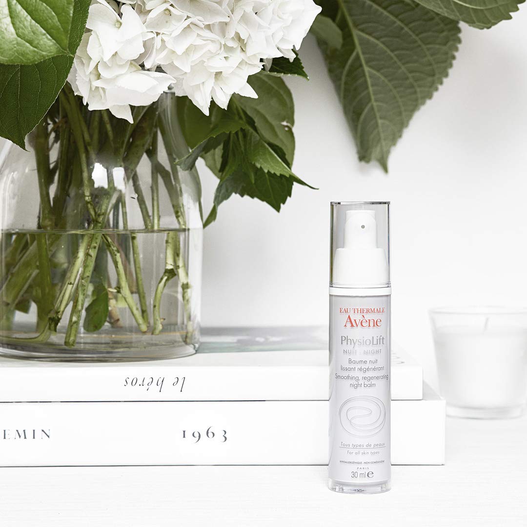Avene PhysioLift NIGHT Smoothing Night Balm with Retinaldehyde to Reduce the Appearance of Wrinkles, 1 Oz