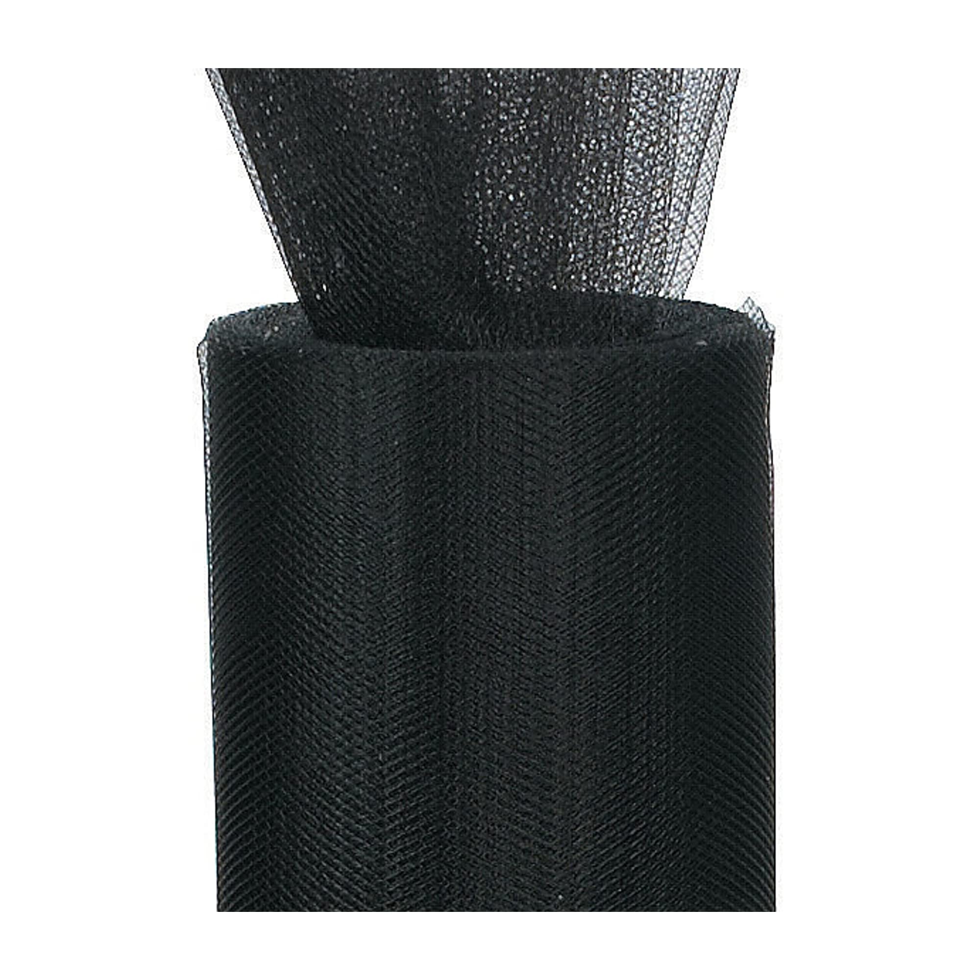 3in. Wide Tulle Fabric - 25 Yards (Black)