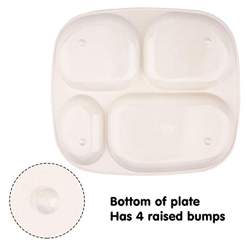 Lightening Kid Plate Set, Baby Dinnerware for Child Toddlers Feeding Divided Plate, BPA Free, Food-safe and Eco Friendly (Green)