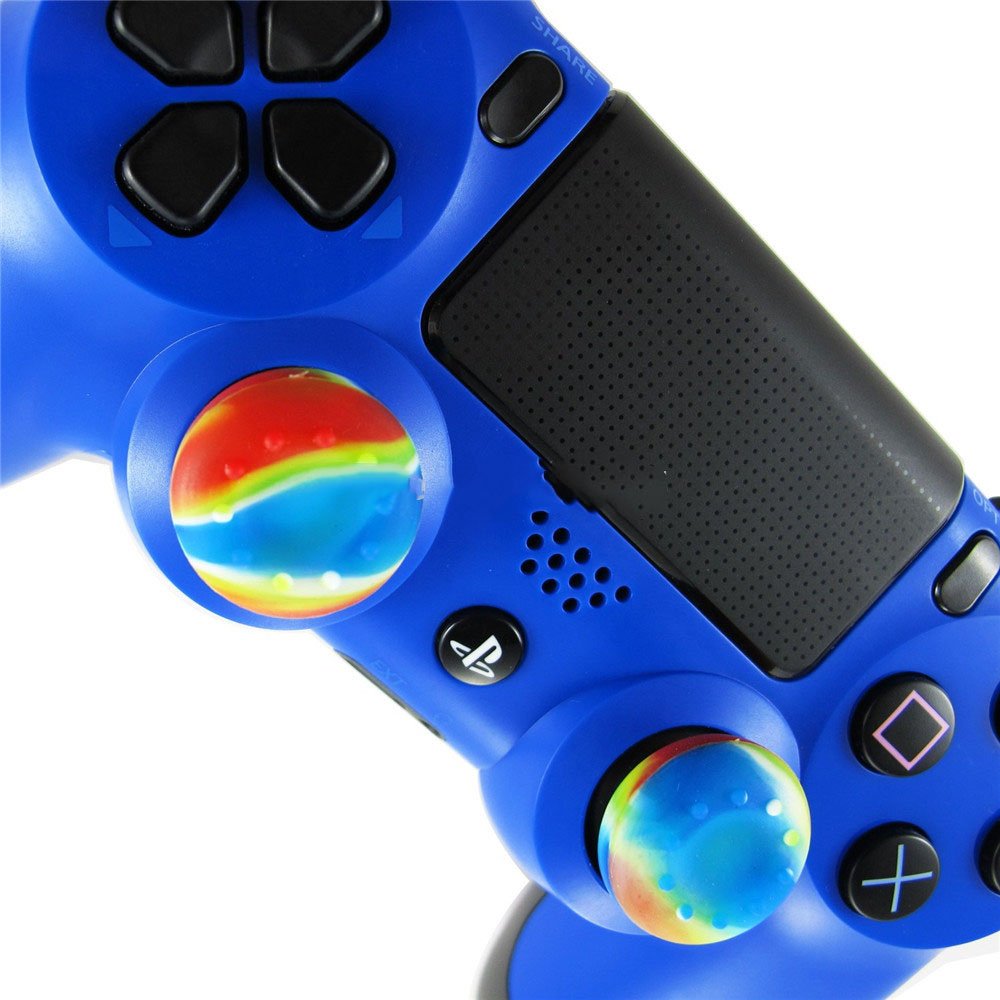20 pcs Silicone Analog Thumb Stick Joystick Grips Cover for PS4 PS4 Pro Slim PS3 Xbox 360 Xbox One Xbox One Elite X S Controller Thumbsticks Caps Controller Game Accessories