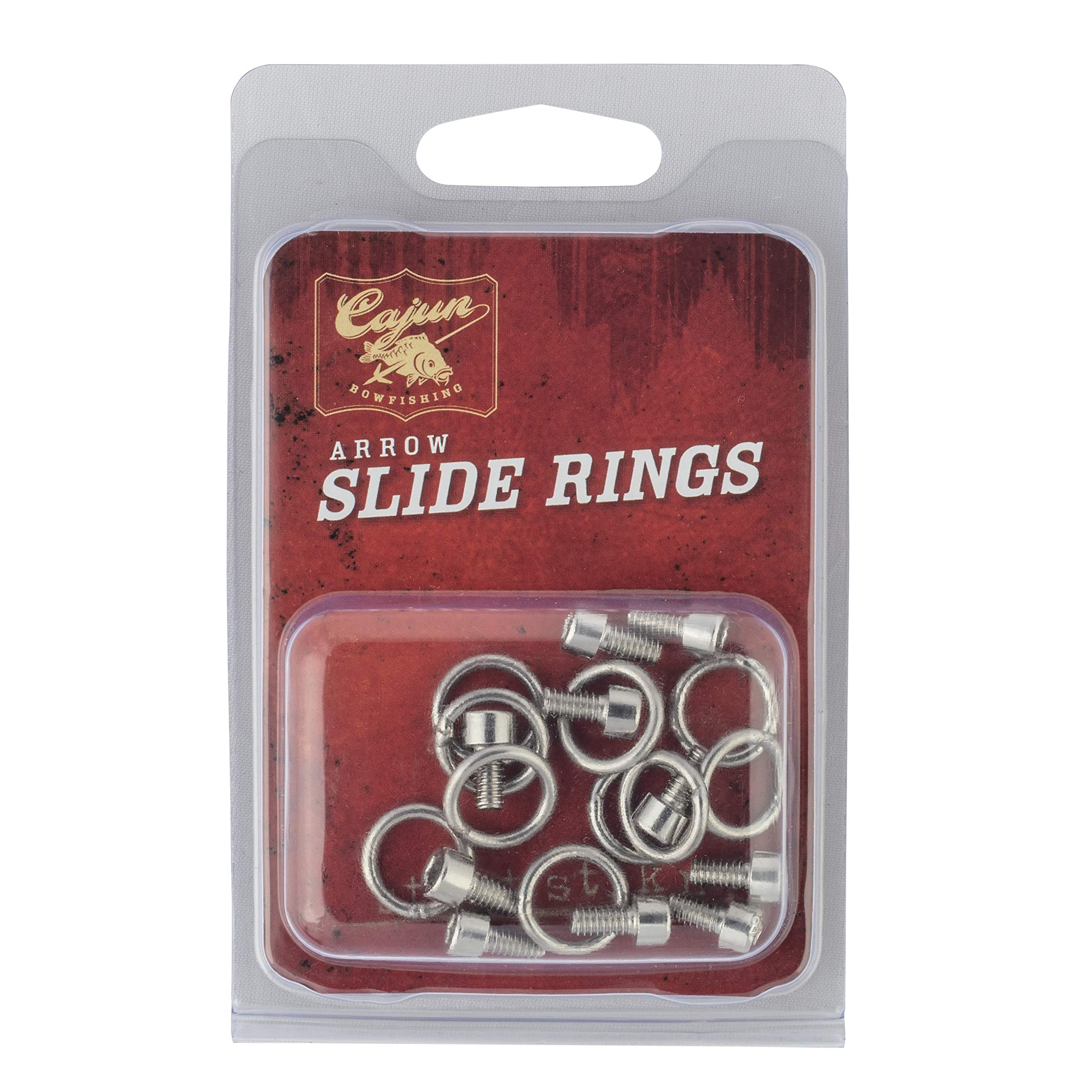 Cajun Bowfishing Slide Rings 10-Pack - Enhanced Penetration for Deep Water Fishing, Added Strength for Large Fish, Premium Stainless Steel Construction, Saltwater Approved , Easy Installation