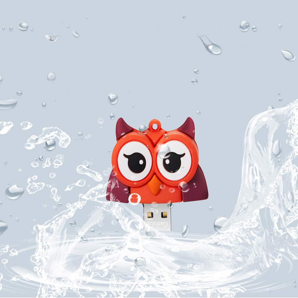 GARRULAX USB Flash Drive, 8GB / 16GB / 32GB USB2.0 Cute Animal USB Memory Stick Date Storage Pendrive Thumb Drives for Kids Children Collegue Student(64GB, Owl)