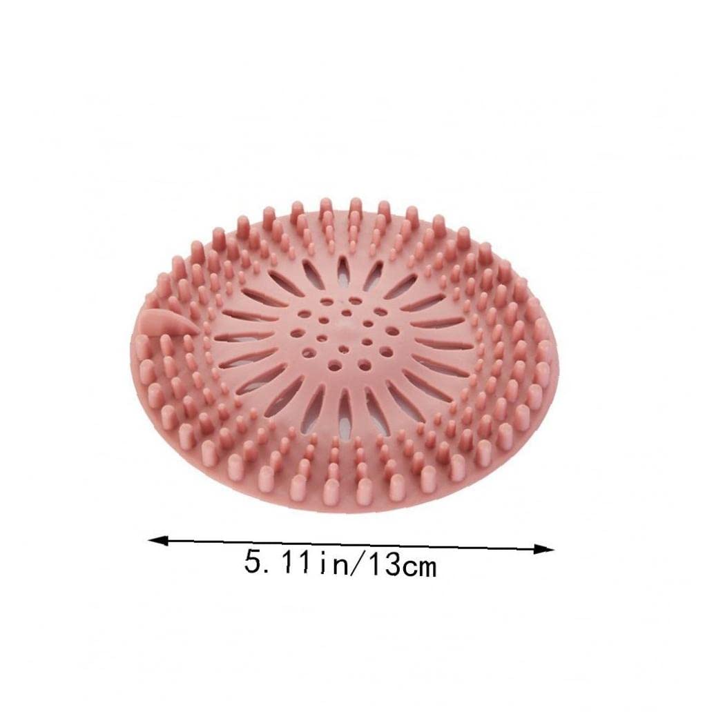 3pcs Shower Drain Cover Hair Catcher Silicone Filter Tub Drain Stopper Bathtub Sink Filter for Home Kitchen Bathroom