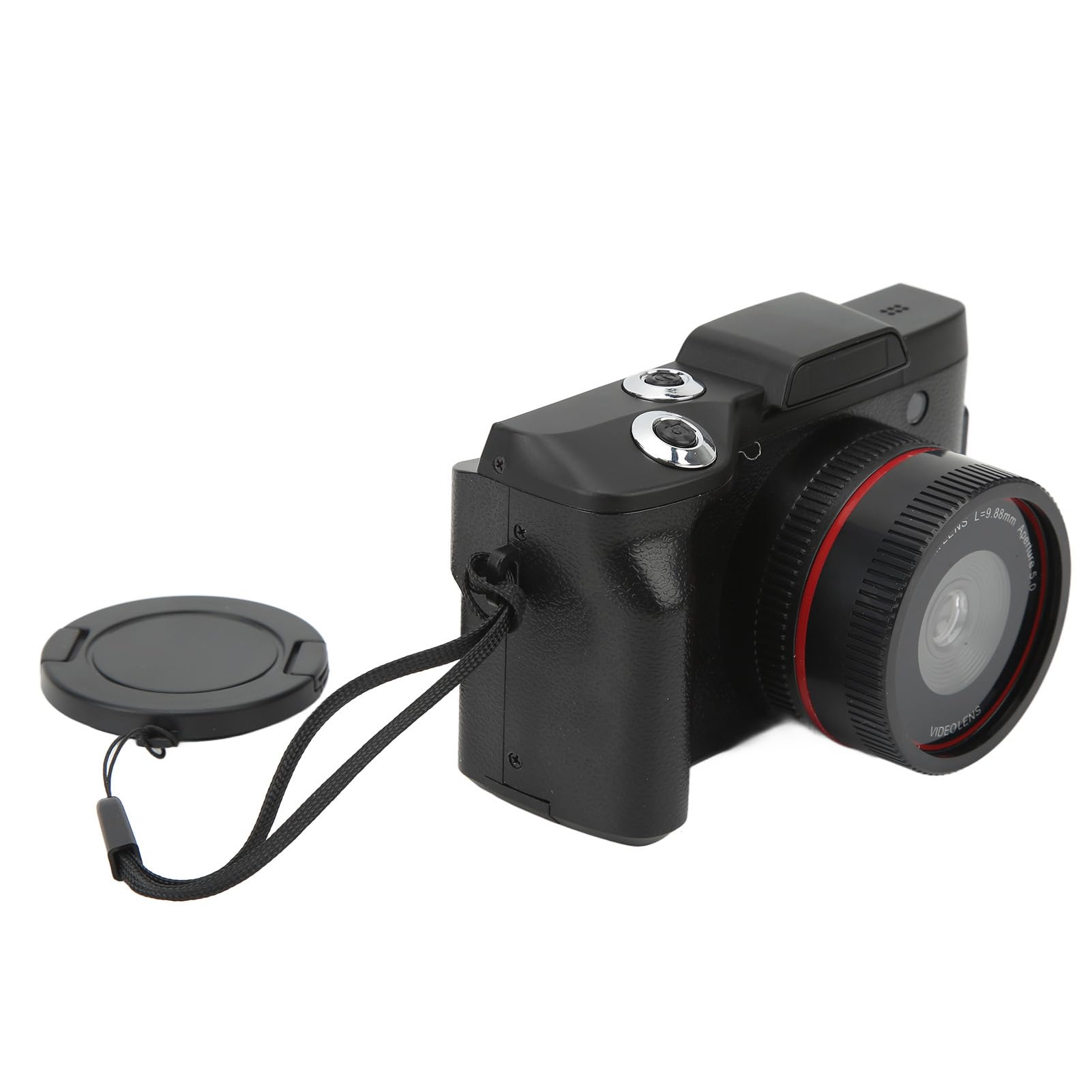 16MP Digital Camera, 1080P TFT LCD Screen, 16X Digital Zoom, Recording, 180 Degree Flip Screen, 1/4in Screw Mount for Clear Details, Selfies, and Stable Shooting