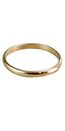 14k Gold Filled Plain Band Toe Ring (3.5)