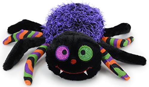 Gitzy 7" Plush Halloween Stuffed Animal Cute Spider (Purple)