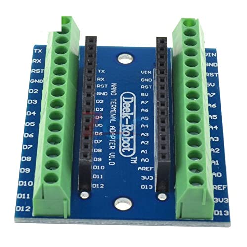 1Pcs Standard Terminal Adapter Board for Arduino Nano V3.0 AVR ATMEGA328P ATMEGA328P-AU Module 100%