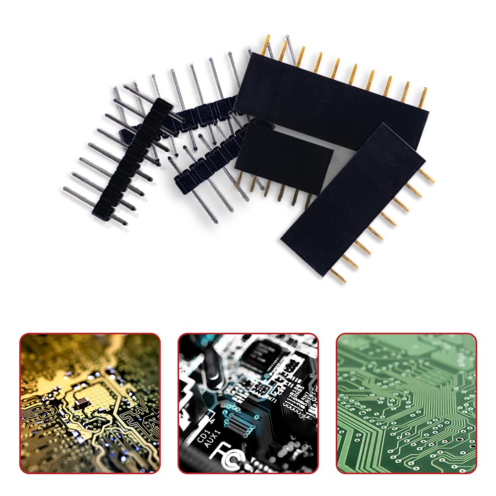 GeeekPi Electronic Fun Kit,with 3PCS Half Sized Breadboard Cable Resistor LED Potentiometer for Electronic Learning Kit, Compatible with Arduino IDE, UNO R3, MEGA2560, Raspberry Pi Range(Black)