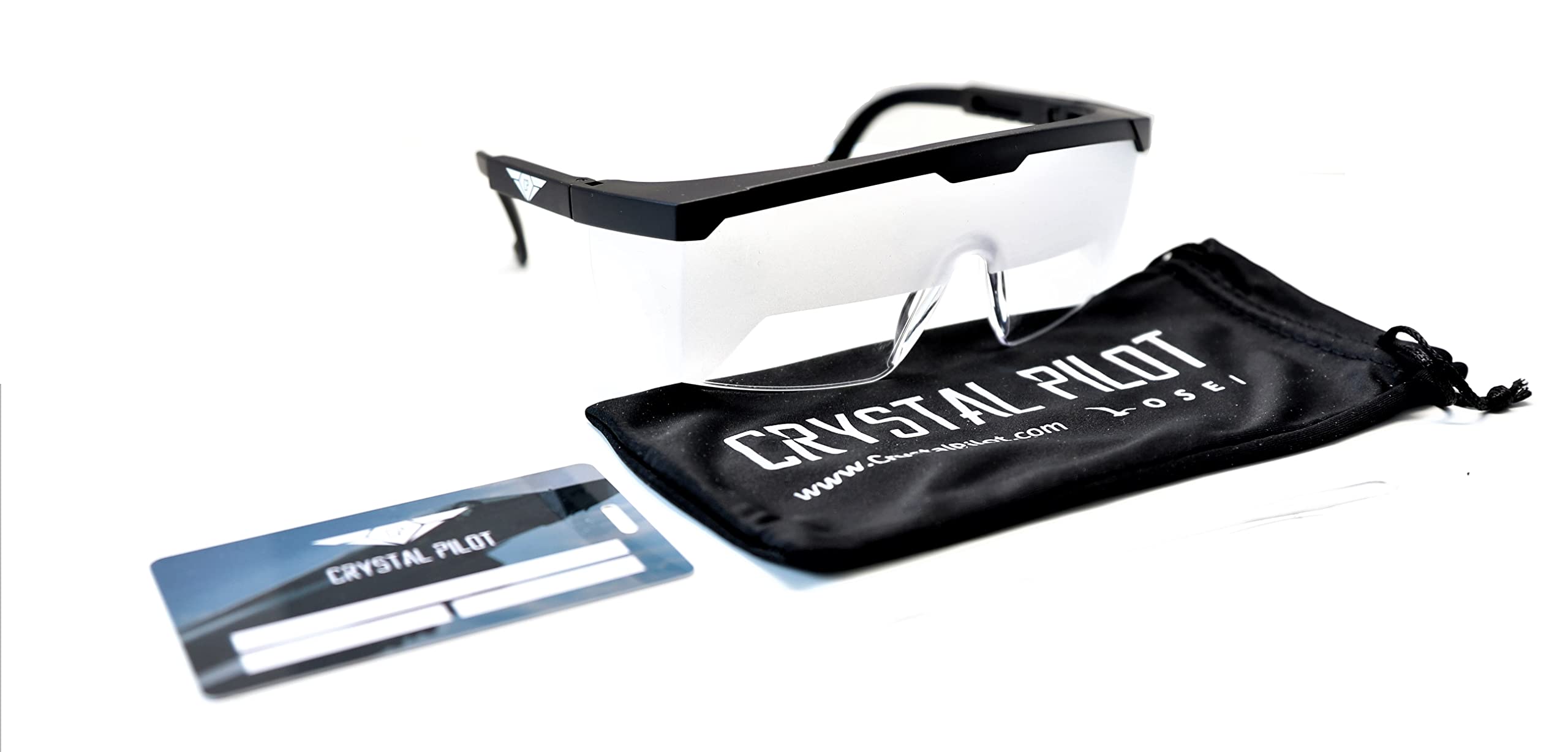 Crystal Pilot IFR View Limiting Device and Bag Tag with Light Gun Signals