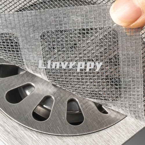 20-Pack 4"x4" Disposable Drain Covers, Hair Catcher Mesh Stickers for Shower, Sink, Bathtub, Kitchen β Easy Hair & Debris Prevention, for Human and pet Hair