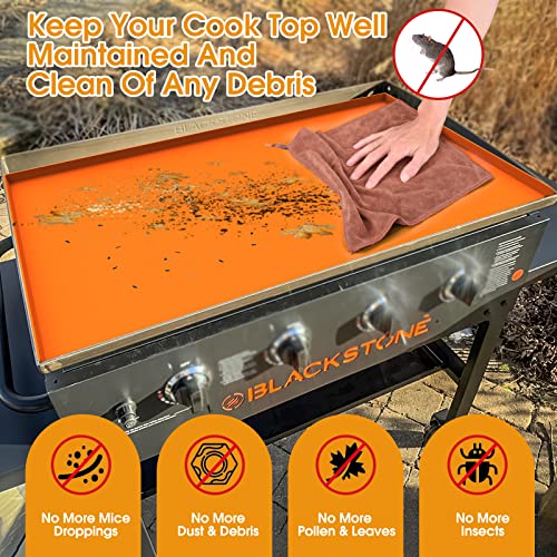 36" Silicone Griddle Mat for Blackstone 36 Inch Griddle, Heavy Duty Griddle Buddy Mat Blackstone Griddle Top Protective Cover Accessories, Protect Flat Top from Rodents, Insects, Debris & Rust