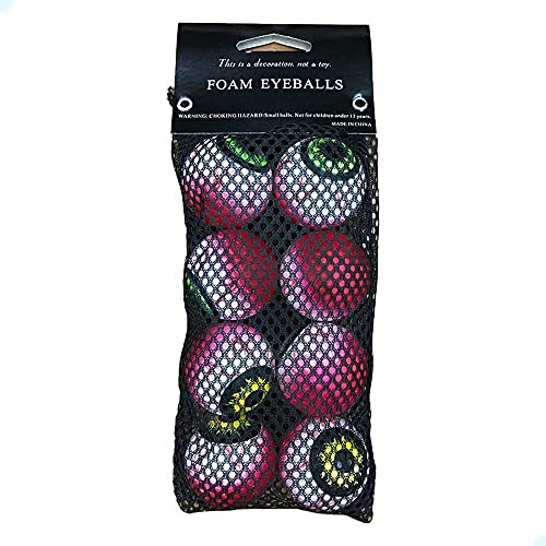 Halloween Party Decorations Supplies Indoor - Fake Eyes Eyeballs Horror Scary Outdoor Stuff 35mm (1.38") 8Pcs Simulation Props Favors