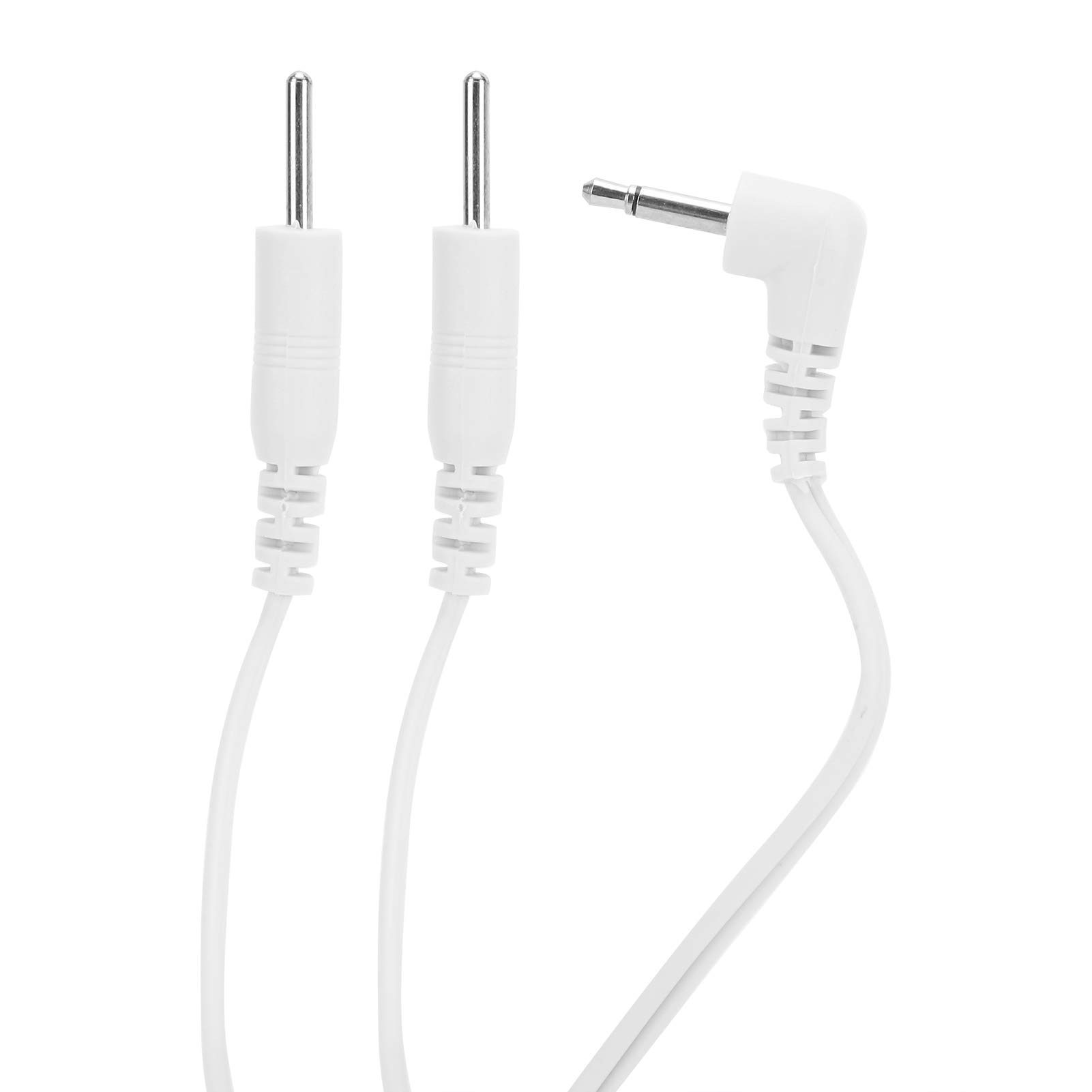 Sonew 10pcs / Bag DC 2.5mm 1.2m 2?in?1 Pin Type Electrode Lead Wires Cable, Compatible Lead Wires for TENS Unit Physiotherapy Machine