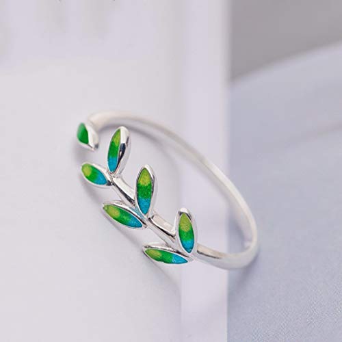 1X Women Ring Jewellery Elegant Leaves Adjustable Open Ring Wedding Party Thumb Knuckle Ring Superior Quality and Creative