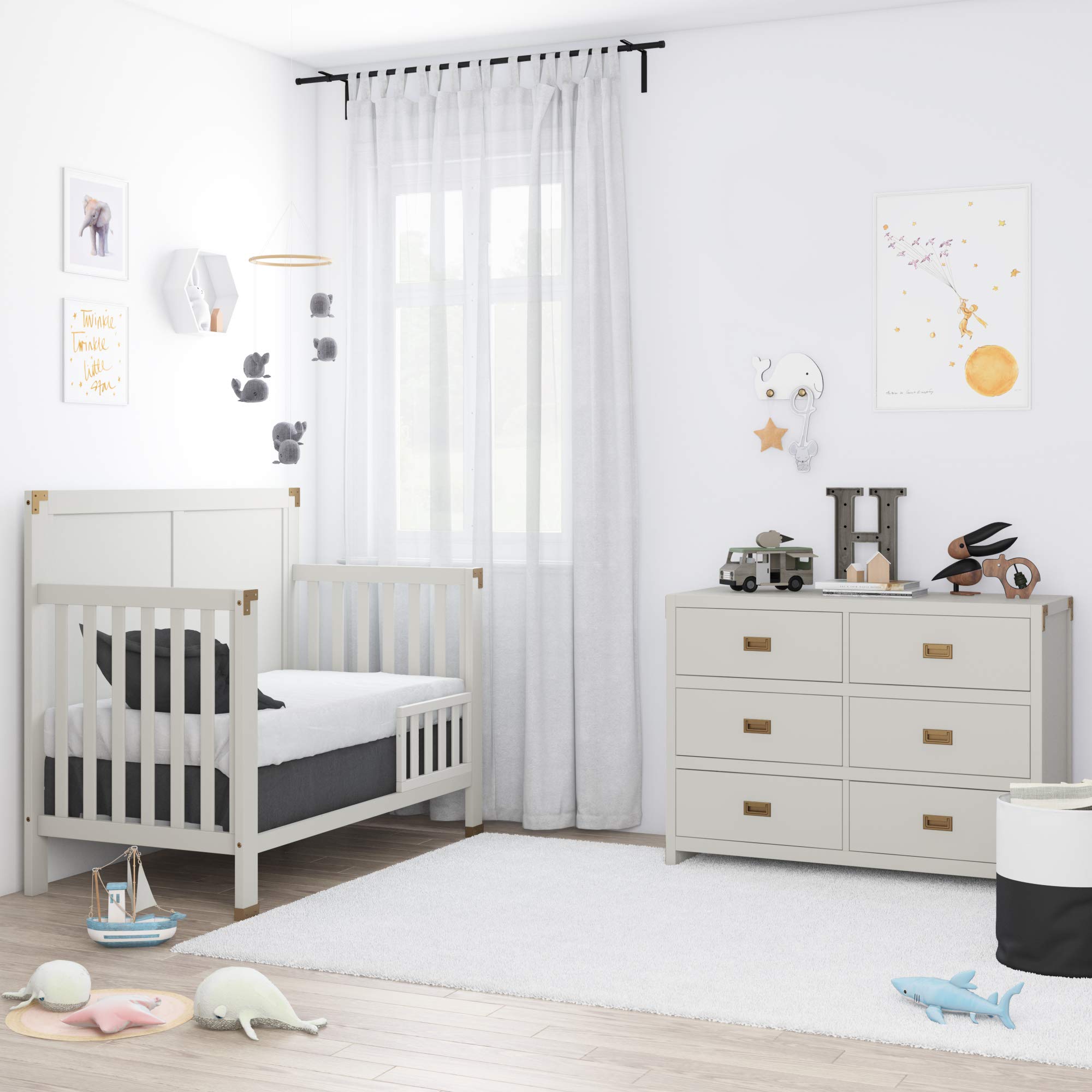 Baby Relax Miles Toddler Guardrail, Graphite Grey