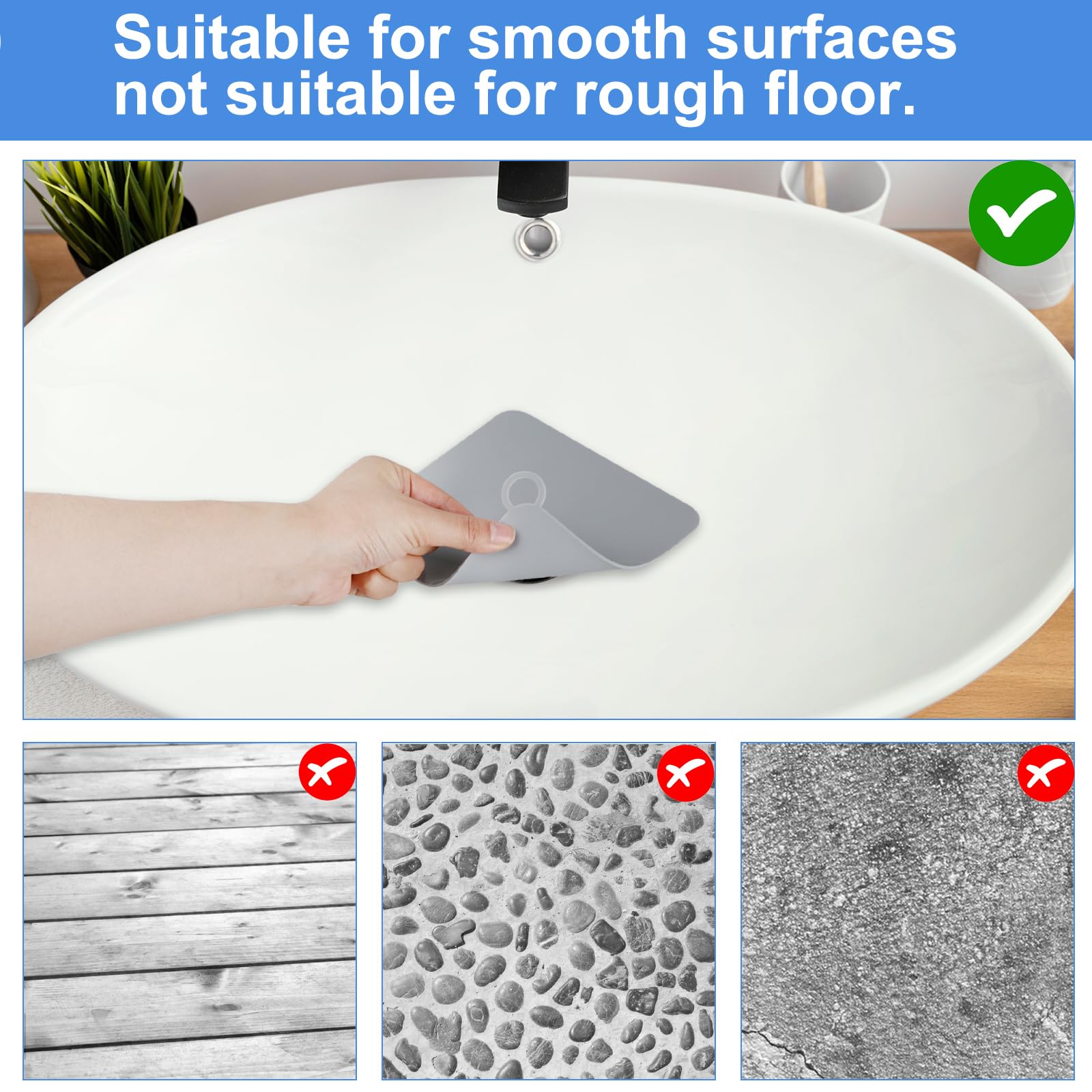 2 Pcs Drain Covers, 5.91×5.91in Silicone Shower Drain Cover, Floor Drain Cover, Silicone Sink Cover for Shower Bathtub Kitchen Laundry Sink Accessories