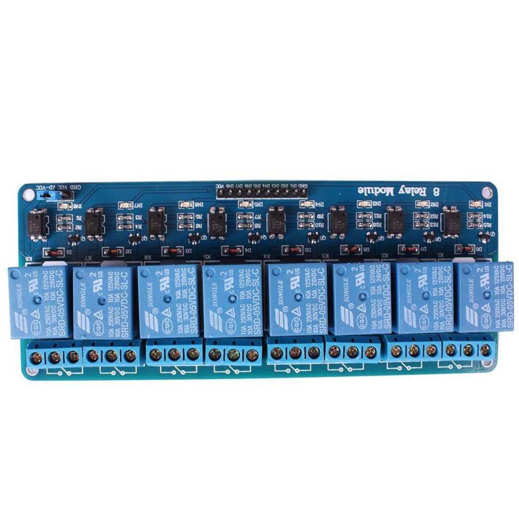 8 Channel Relay Module with Optocoupler 5V Low Level Trigger Relay Expansion Board for Arduino UNO R3 DSP ARM PIC AVR STM32 Raspberry Pi