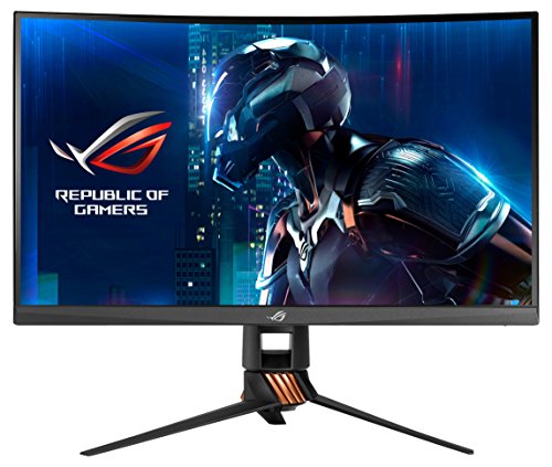ASUS ROG Swift PG27VQ 27” 1440p 1ms 165Hz DP HDMI G-SYNC Aura Sync Curved Gaming Monitor with Eye Care (Renewed)