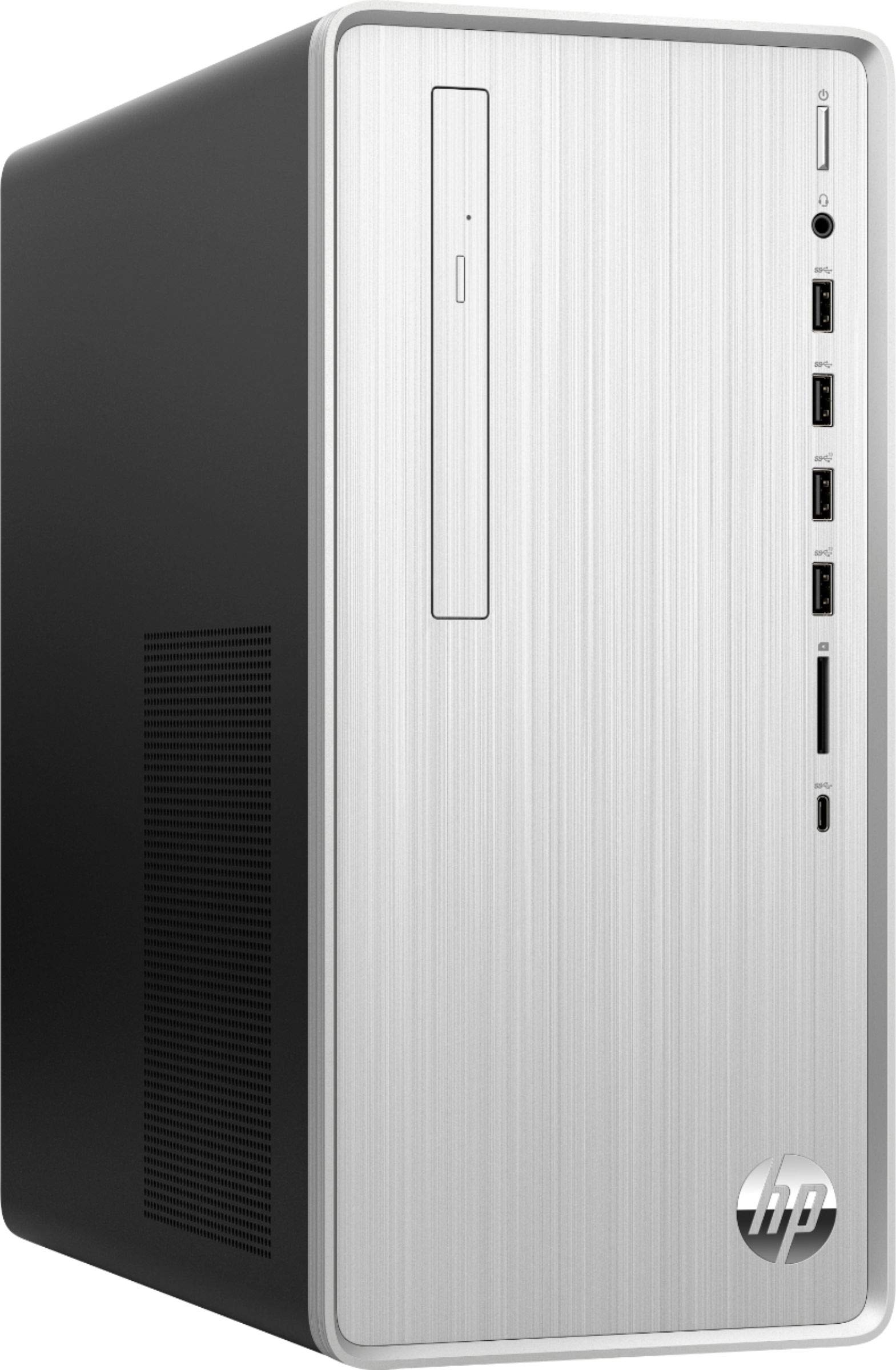 HP - Pavilion Desktop - TP01-0014 - Intel Core i3-8GB Memory - 256GB Solid State Drive - Natural Silver