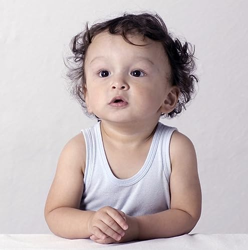 Baby Tank Tops Boys, Girls, Unisex Sleeveless 100% Cotton Shirts for 0-24 Months(Medium, Neutral/White/6-Pack/For Unisex)