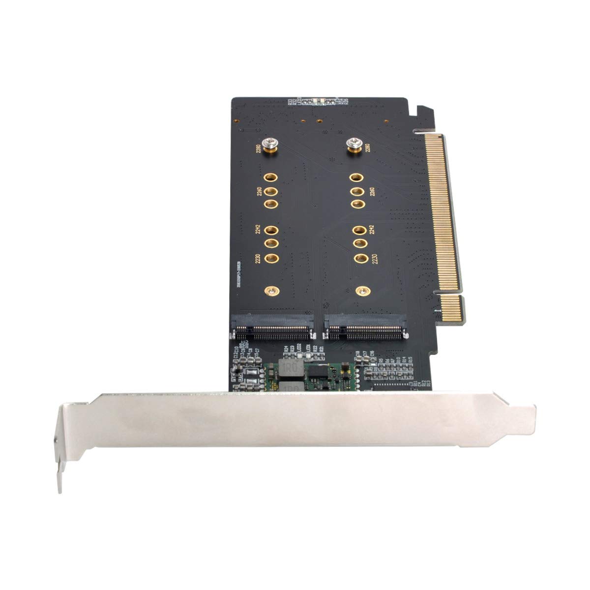 Cablecc 4X NVME M.2 AHCI to PCIE Express 3.0 Gen3 X16 Raid Card VROC Raid0 Hyper Adapter