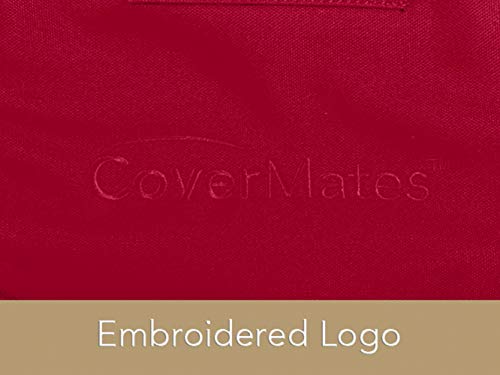 Covermates Keepsakes - Storage Box - Heavy Duty Polyester - Reinforced Handles - ID Window - Indoor Storage - Closet Storage-Red