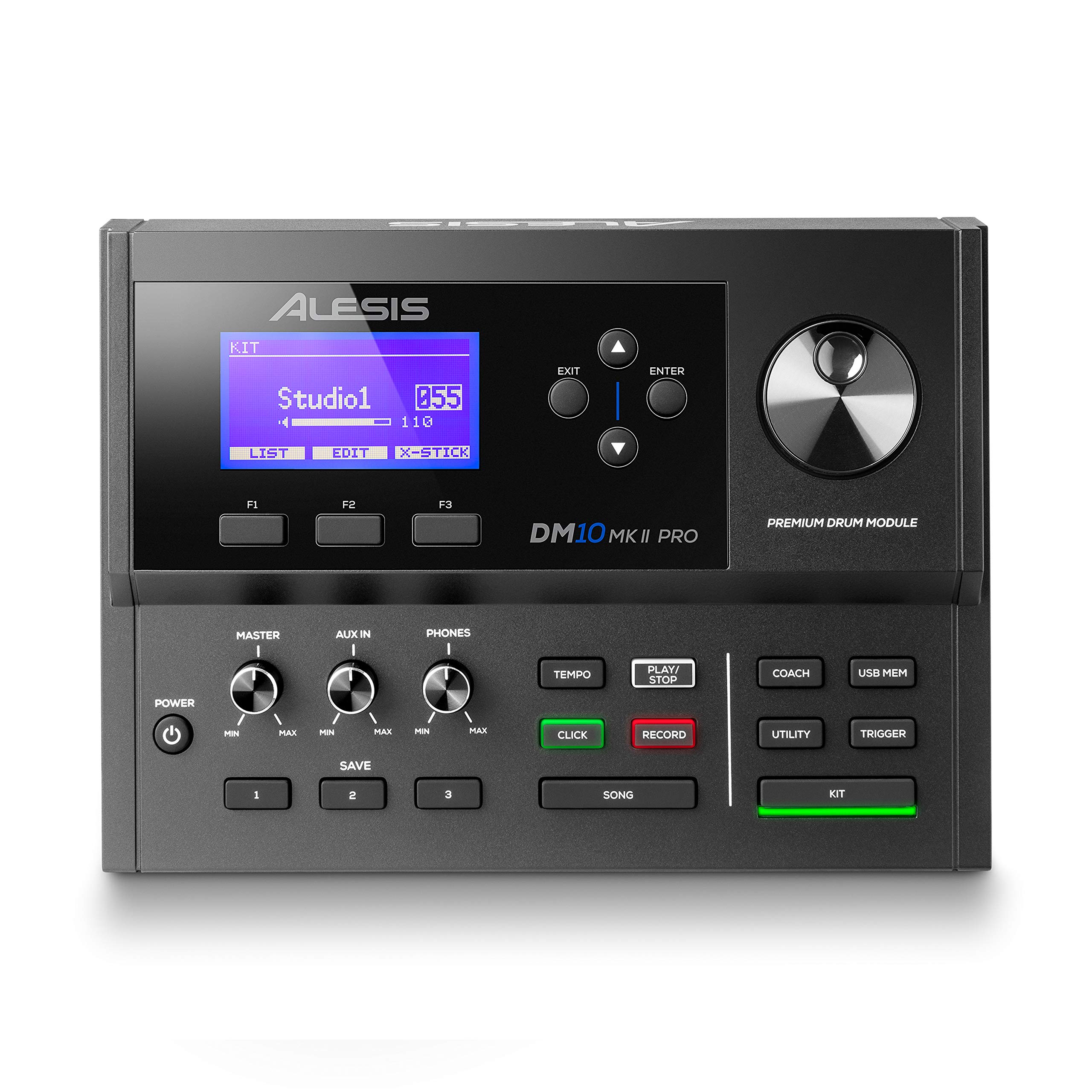 Alesis DM10 MKII Pro Kit + Strike Amp 12 | 10-Piece All-Mesh Electronic Drum Kit Bundled with 2000-Watt Ultra-Portable Powered Drum Speaker/Amplifier