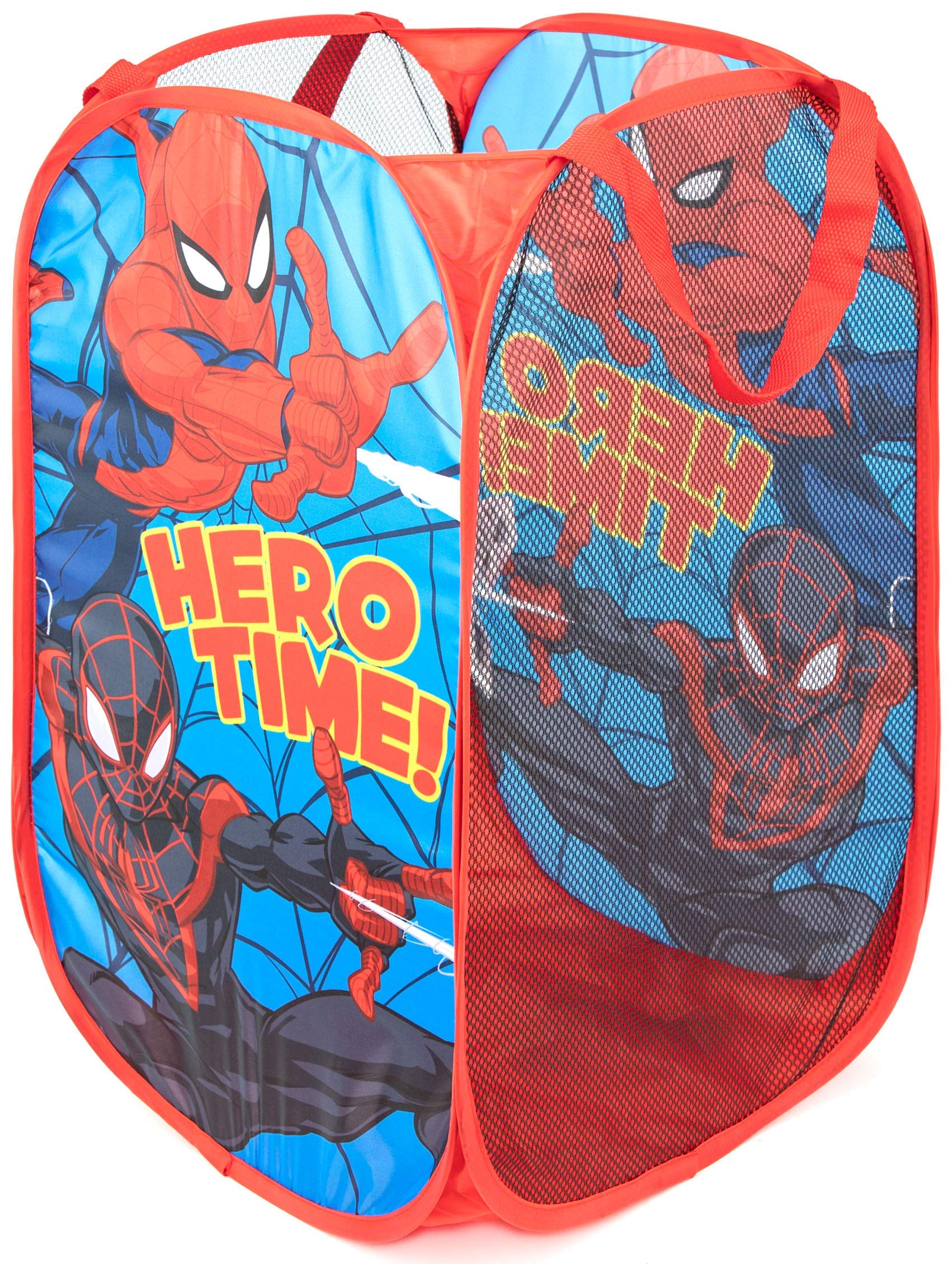 Jay Franco Marvel Super Hero Adventures Go Spidey Toddler 6-Piece Bedding Bundle- Includes Bed Set, Hamper, Pillow Buddy