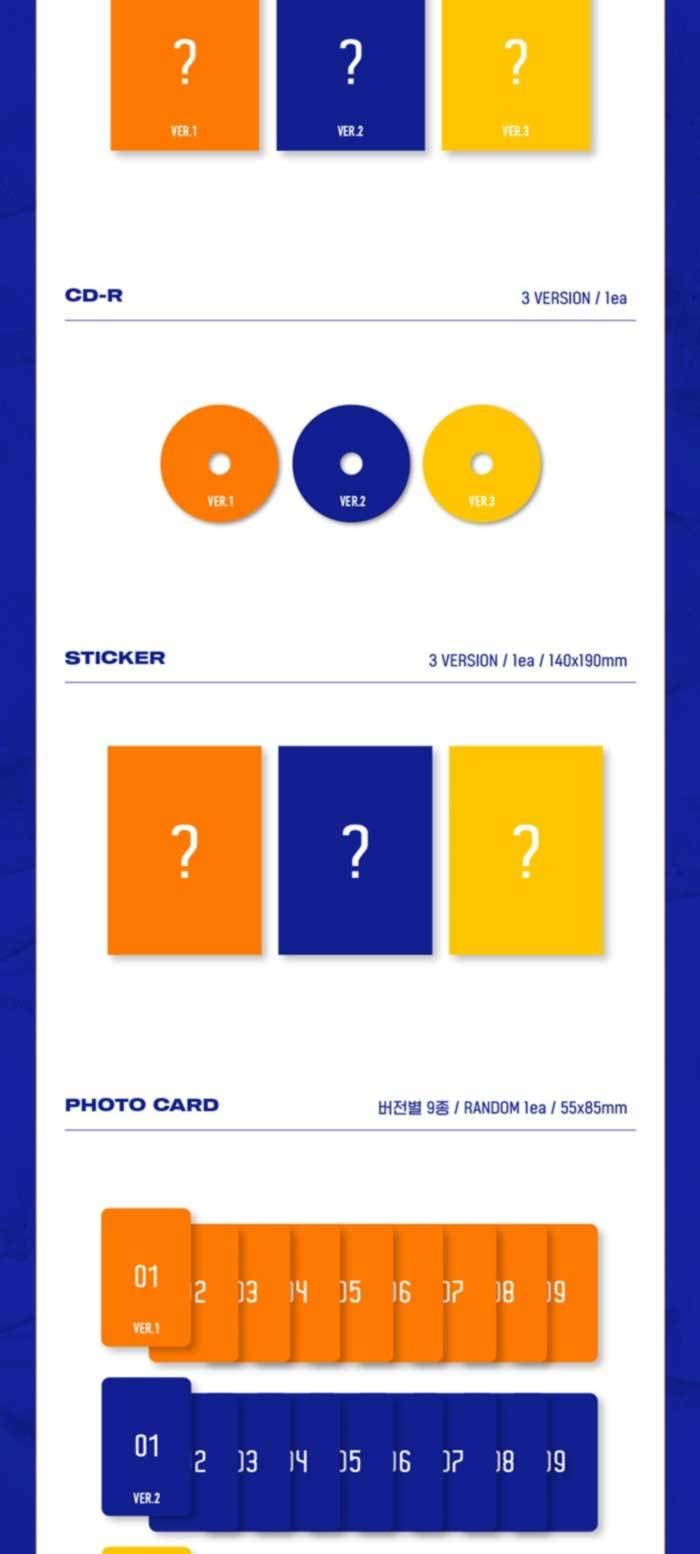 Cravity Season3. Hideout: Be Our Voice Version.2 CD+132p PhotoBook+1p Sticker+1p Polaroid+Tracking Kpop Sealed
