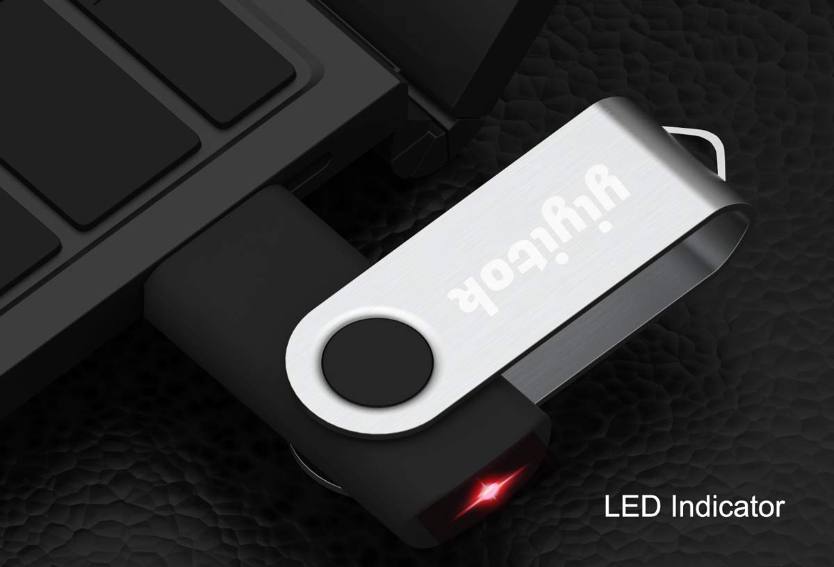 USB Drive 32GB Pack of 5,USB 2.0,USB Stick with Red Led Indicator,32gb Flash Drive 5 Pack,Memory Stick Storage (Black Color)