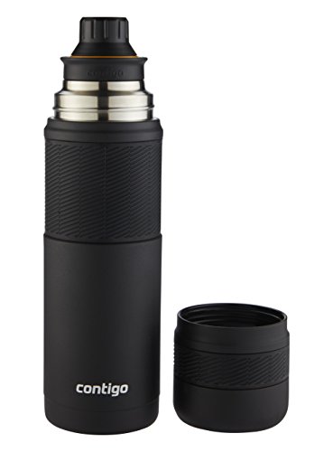 Contigo 360° Pour Vacuum-Insulated Stainless Steel Thermal Bottle, 25 oz., Painted Black