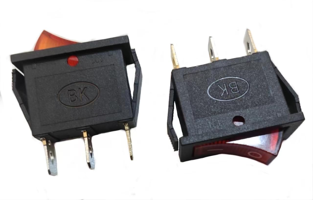 120927-24 120 Volt Rocker Switch Lighted On Off for Electric Fireplaces FMI Desa (2PCS )