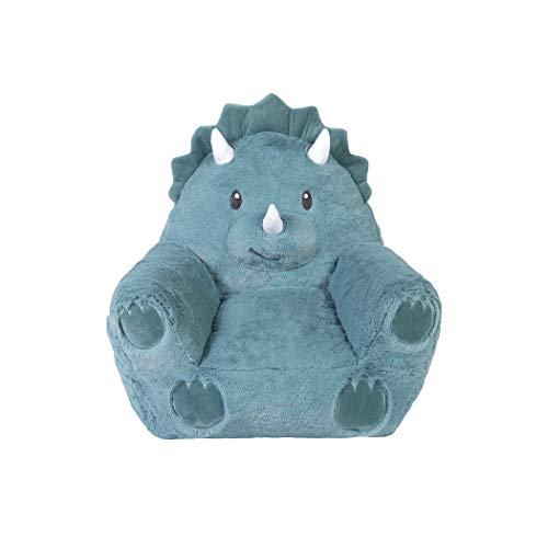 Cuddo Buddies Dinosaur Toddler Chair Plush Character Kids Chair Comfy Pillow Chair for Boys and Girls, 19 in x 20 in x 16 in
