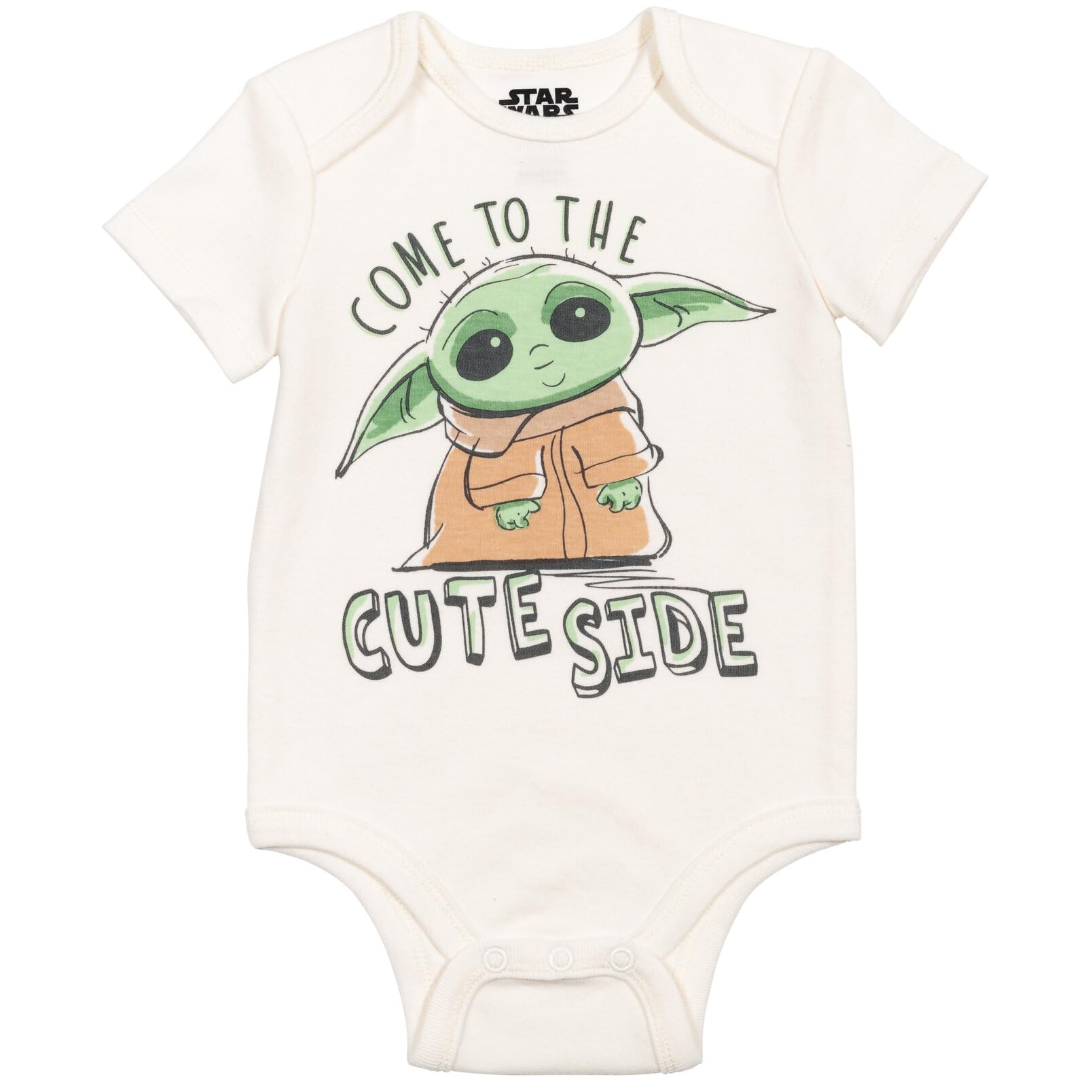 STAR WARS The Mandalorian Newborn Baby Boys Bodysuit Pants and Hat 3 Piece Outfit Set 0-3 Months