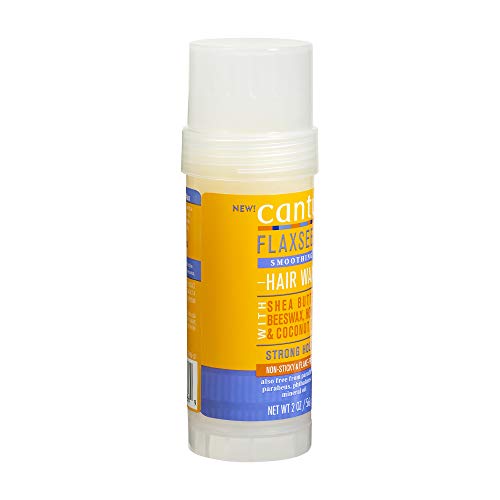 Cantu Flaxseed Smoothing Hair Wax with Shea Butter, Beeswax, Honey & Coconut Oil 2 oz