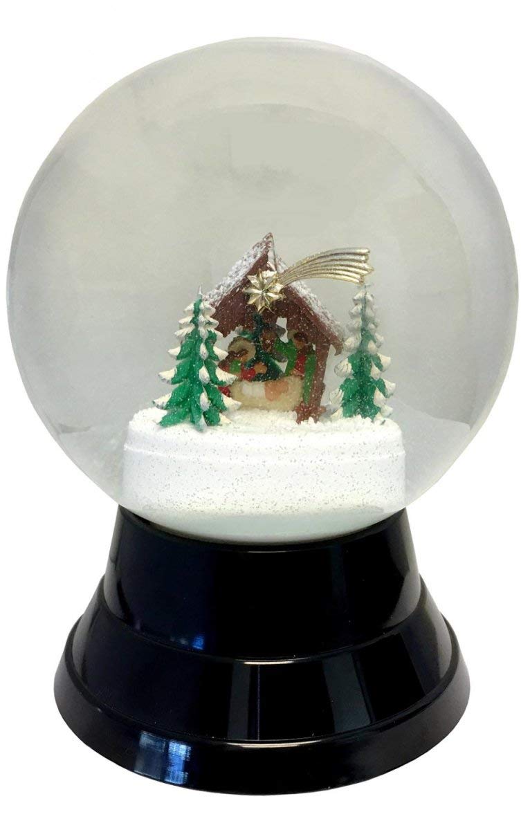Alexander Taron PR1726 Perzy Snowglobe-Large Nativity-7" H W x 5" D, Gray