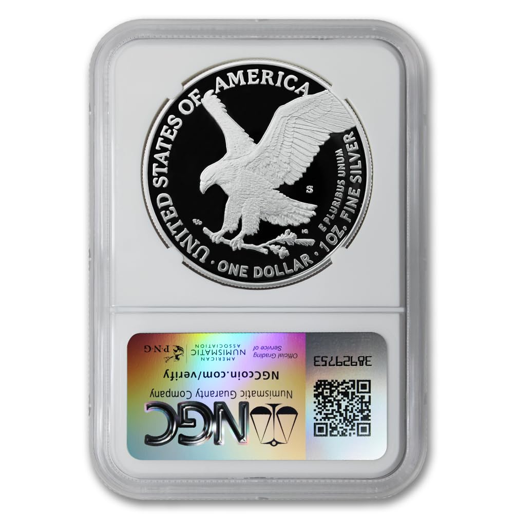2023 S 1 oz Proof American Silver Eagle PF-70 Ultra Cameo (First Day of Issue) $1 NGC PF70UCAM