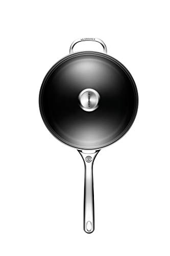 Le Creuset Toughened Nonstick PRO Saute Pan With Glass Lid, 4.25 qt.