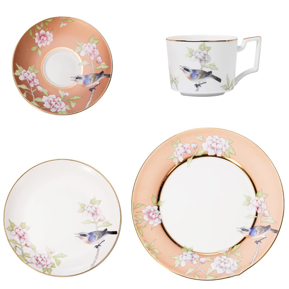 16-Piece Dinnerware Sets,Round Dinner Plates , Scratch Resistant, Lead-Free, Microwave, Oven, and Dishwasher Safe