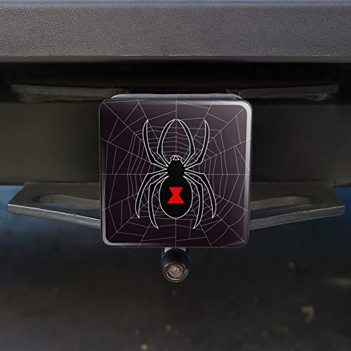 Black Widow Spider on Web Tow Trailer Hitch Cover Plug Insert 2"