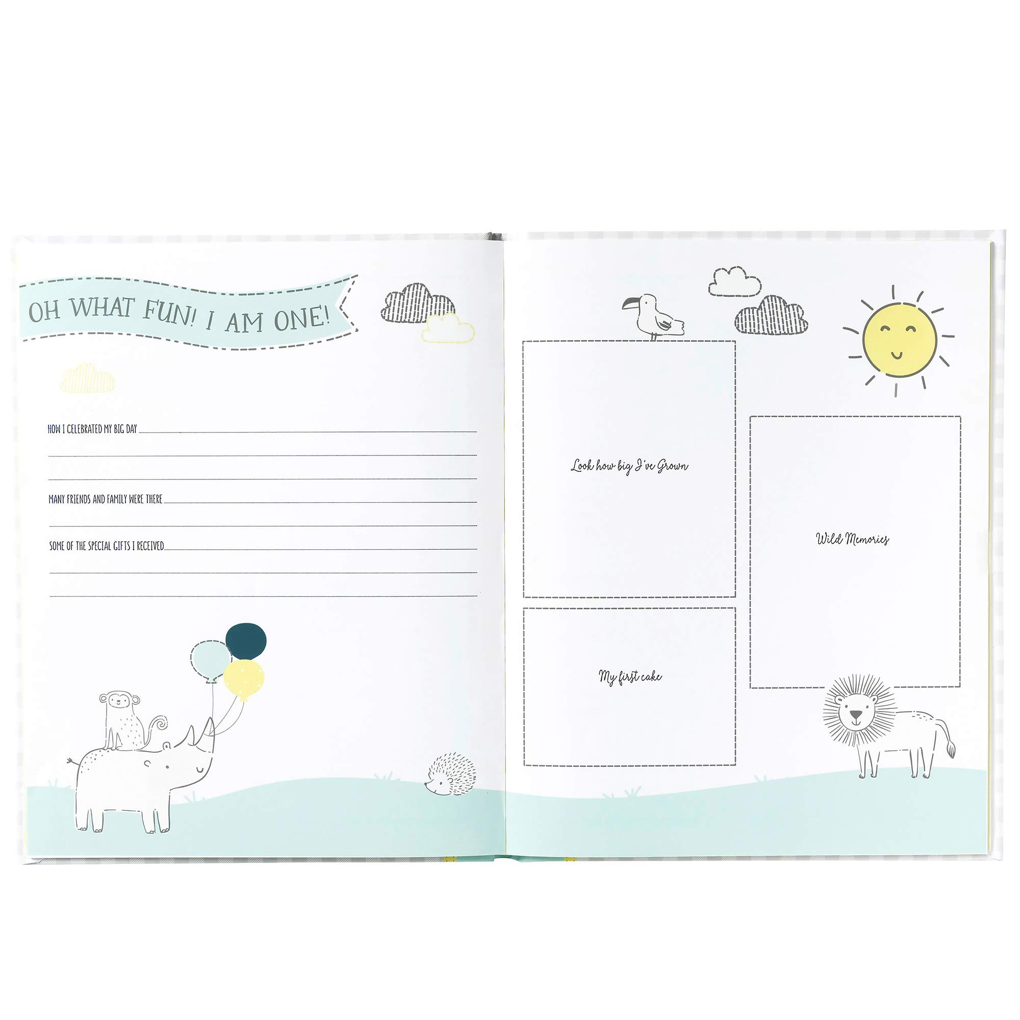 Carter's MB2-23284 ''Our Greatest Adventure'' Gender Neutral Baby Memory Book with Gift Box, 48 Pages, 8.75'' W x 11.25'' H