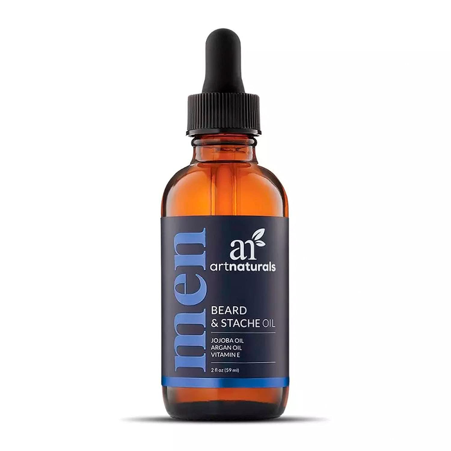 Artnaturals Beard Oil - Unscented Conditioner and Growth Oil - Vegan and Paraben Free with Argan, Vitamins E and Jojoba Oil for Men
