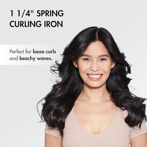 BaBylissPRO Porcelain Ceramic 1 1/4 Inch Curling Iron, Hair Styling Tools & Appliances, BP125S